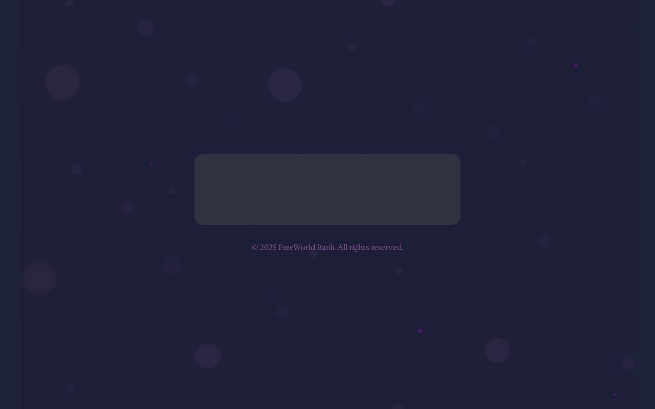 FreeWorld Bank | Thank You